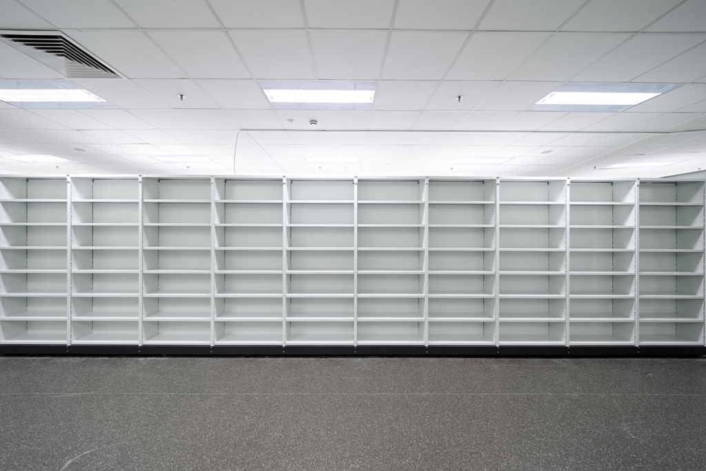 A library reserve stack in Hong Kong | 香港の新たな大規模書庫施設へ、電動移動棚システム約860台を納入 ...